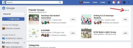 How to know the Group someone is on Facebook
