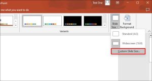 How to Change Size of Powerpoint Slide
