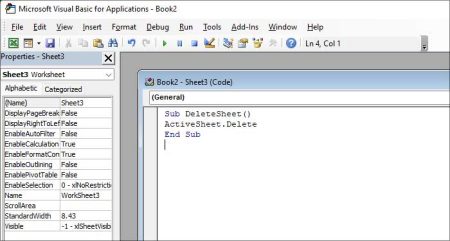 How to Delete Worksheet in Excel