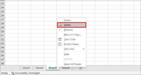 How to Delete Worksheet in Excel