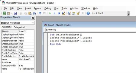How to Delete Worksheet in Excel