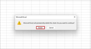 How to Delete Worksheet in Excel