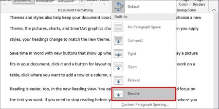 How to Double Space in Word?