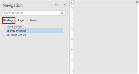 Navigation Pane in Word - How to Use It