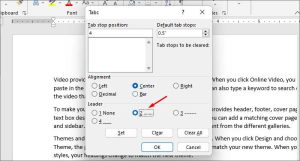 How to Insert a Tab Stop in Word
