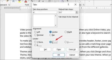 How to Insert a Tab Stop in Word