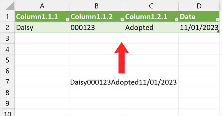 How to Add Text to Columns in Excel