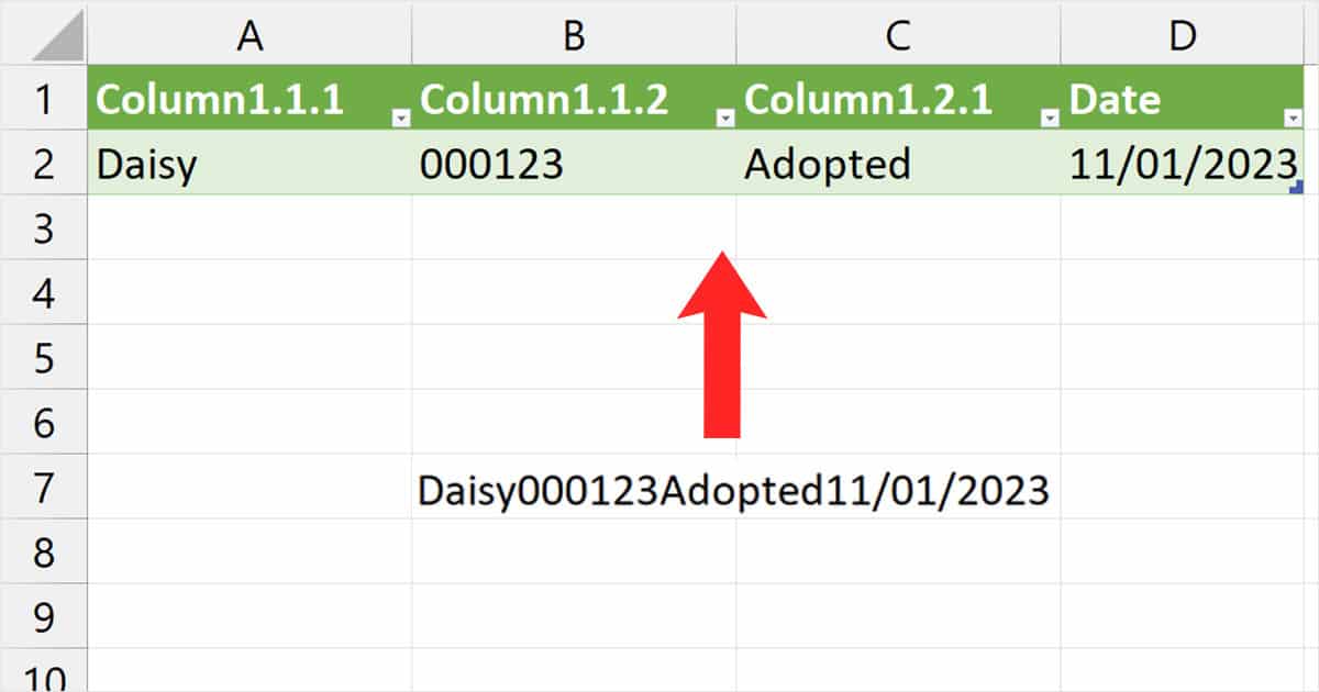 How to Add Text to Columns in Excel