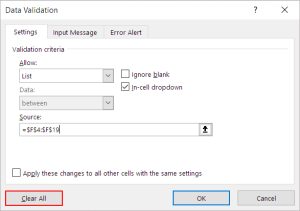How to Delete Drop-down List on Excel