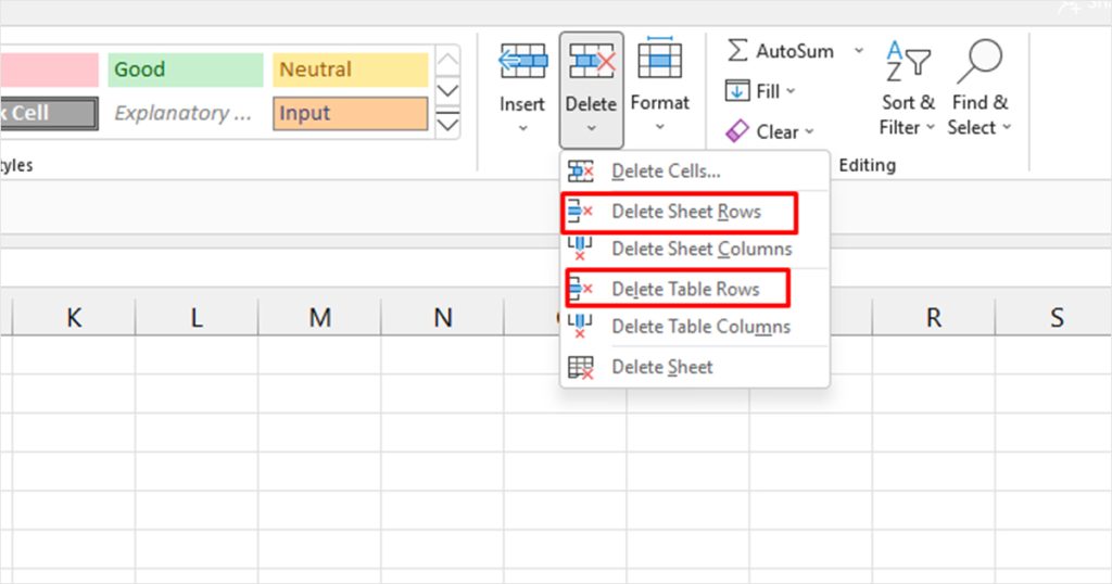 How To Delete Empty Rows In Excel