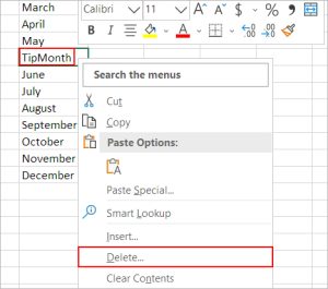 How to Delete Drop-down List on Excel