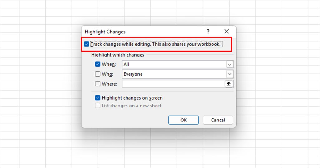 How to Track Changes in Excel