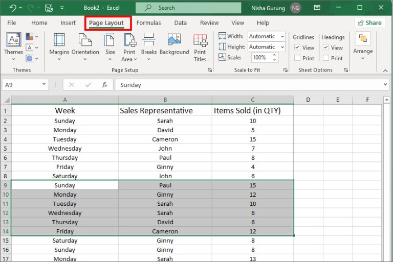 How to Set Print Area in Excel (4 Ways)