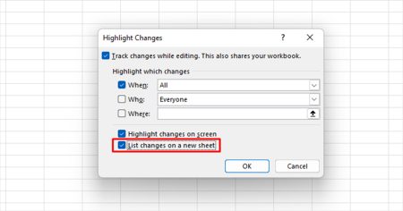 How to Track Changes in Excel