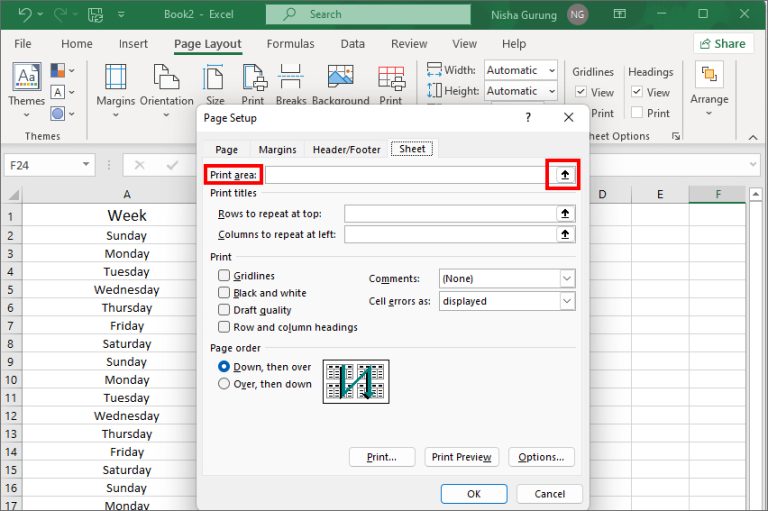 How to Set Print Area in Excel (4 Ways)