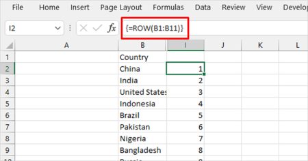 Detailed Guide on ROW Function in Excel