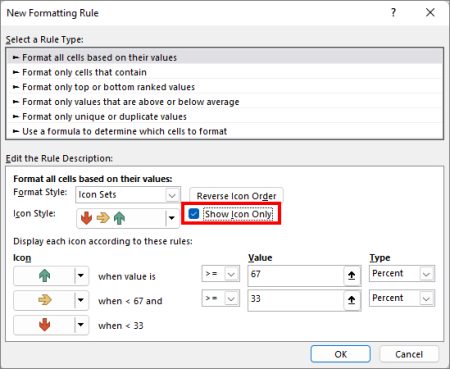 How to Insert Arrow in Excel