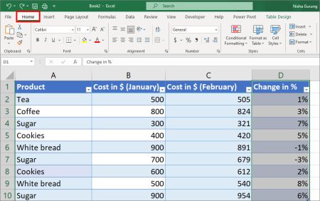 How to Insert Arrow in Excel