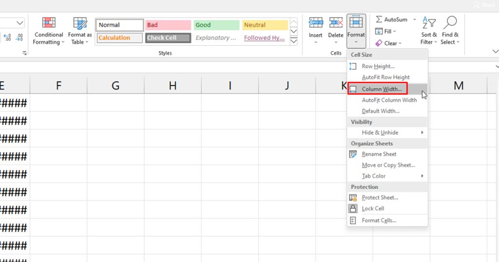 How to Correct #### Error in Excel