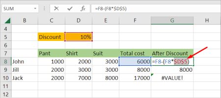 How to Absolute Reference in Excel