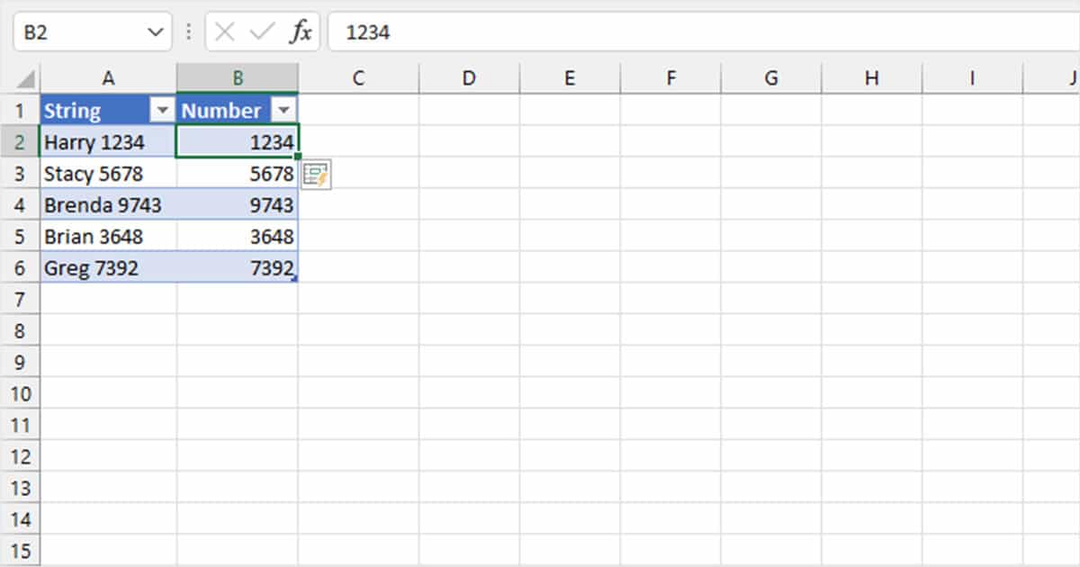 How to Extract Number from String in Excel