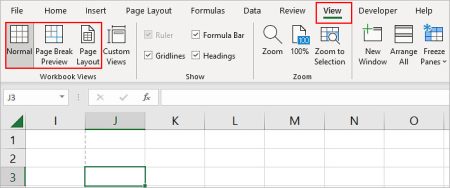 How to Remove Dotted Lines in Excel