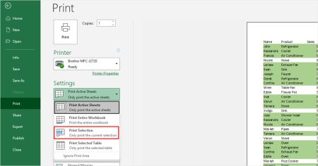How to Print a Worksheet on Excel Sheet