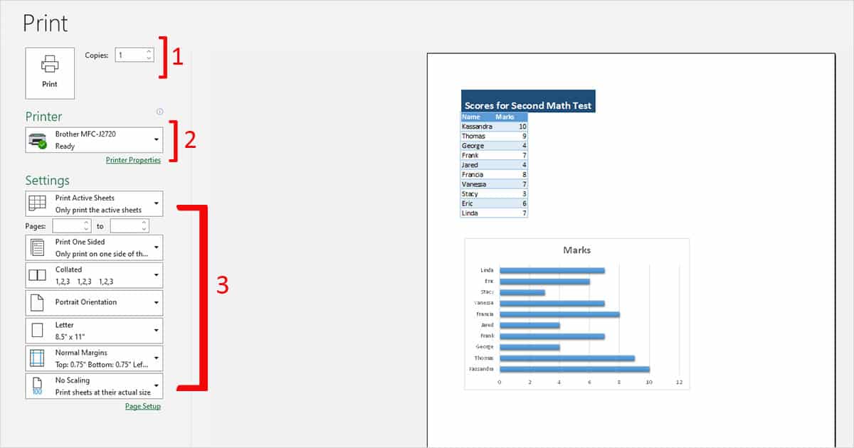 How to Print a Worksheet on Excel Sheet
