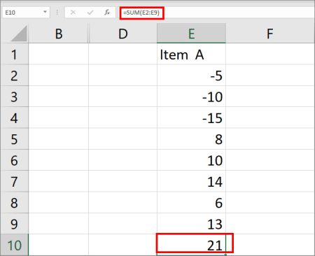 How to Subtract in Excel