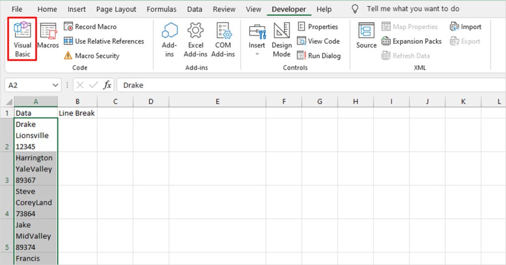 How To Remove Line Breaks In Excel