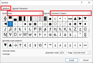 How to Insert Arrow in Excel