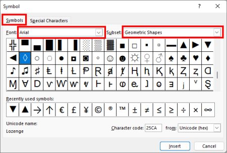 How to Insert Arrow in Excel