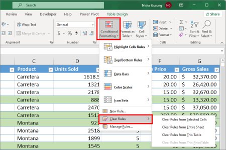 How to Clear All Formatting on Excel?