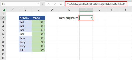 How to Count Duplicates in Excel