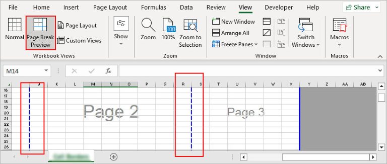 How to Remove Dotted Lines in Excel