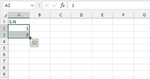 How to Automatically Add Serial Number in Excel