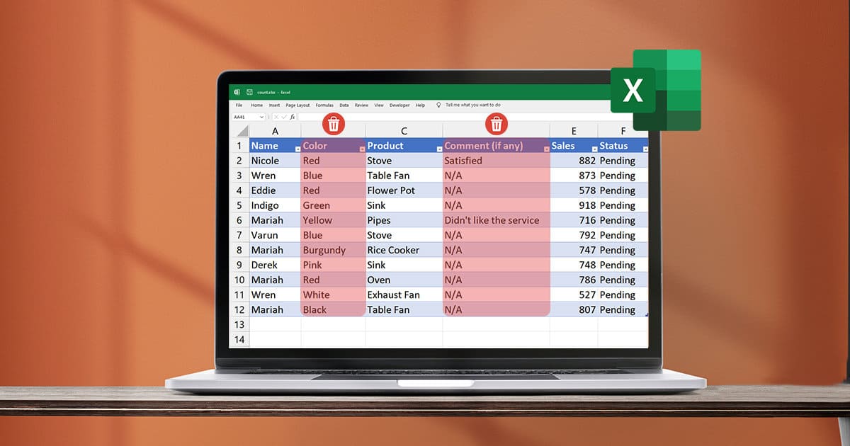How To Delete Columns In Excel