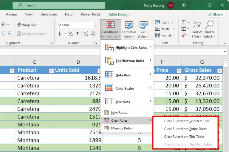 How to Clear All Formatting on Excel?