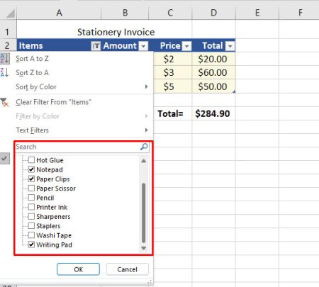 How to Add Sort Button in Excel?
