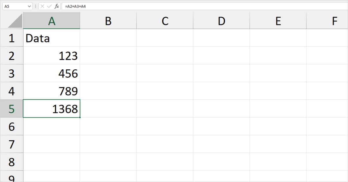 How to Create or Use Formula in Excel