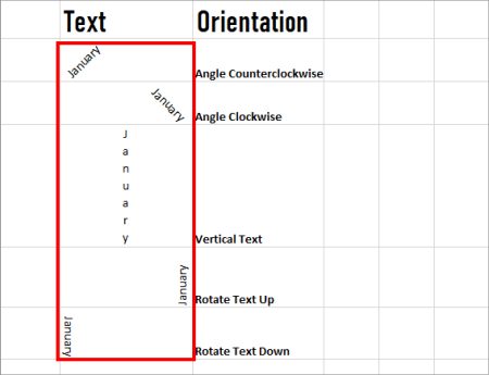 How to Change Text Direction in Excel
