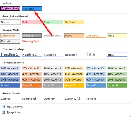 How to Apply Cell Style in Excel