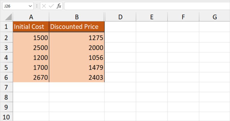 How to Calculate Discount Percentage in Excel