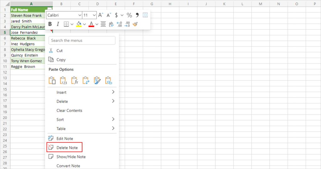 All About Comments in Excel