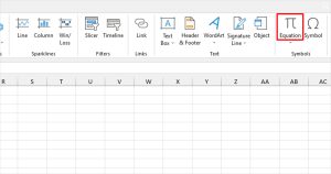 How to Insert an Equation in Excel