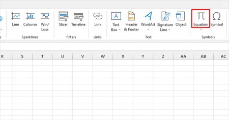 How to Insert an Equation in Excel