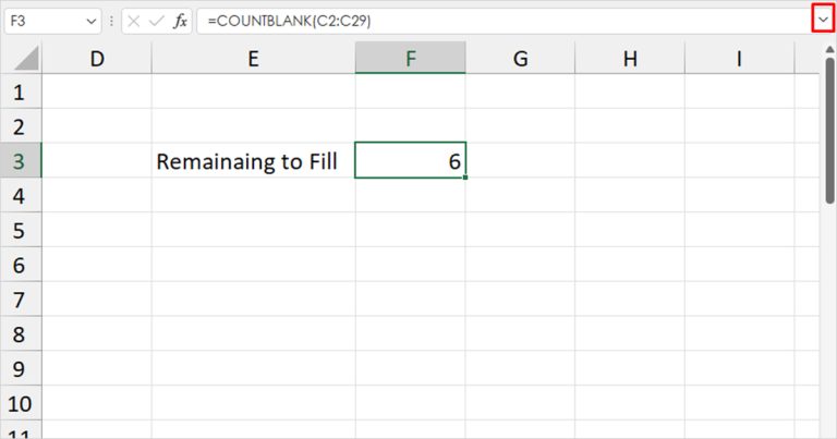 Formula Bar | Excel for Beginners
