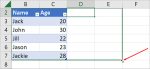 How to Extend a Table in Excel