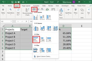 How to Create a Progress Bar in Excel