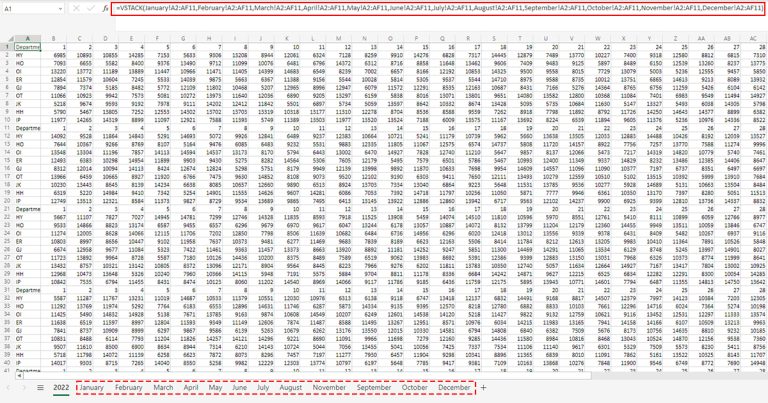What is VSTACK in Excel